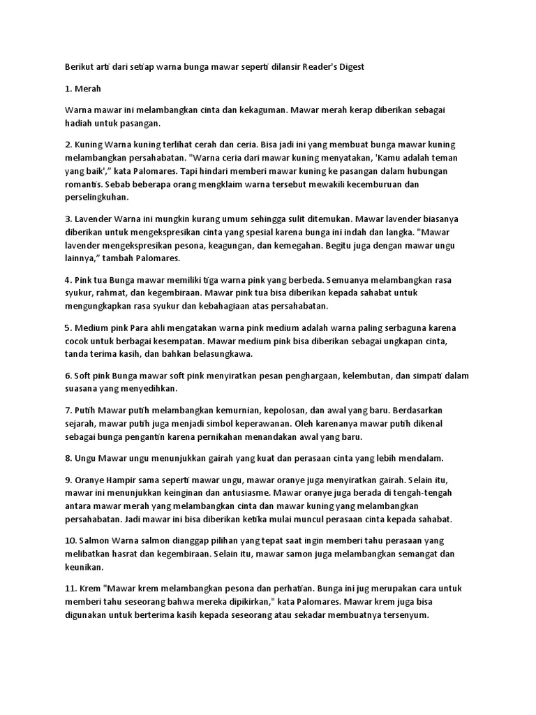 Bunga Mawar Adalah Bunga Yang Memiliki Bentuk Dan Warna Yang Indah ...