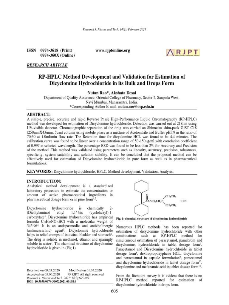 4 RJPT 14-2-2021 Akshata Research | PDF | High Performance Liquid ...