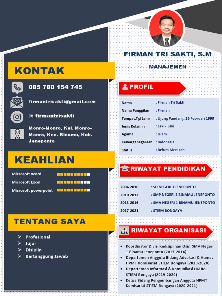 Profil Profesional Firman Tri Sakti | PDF
