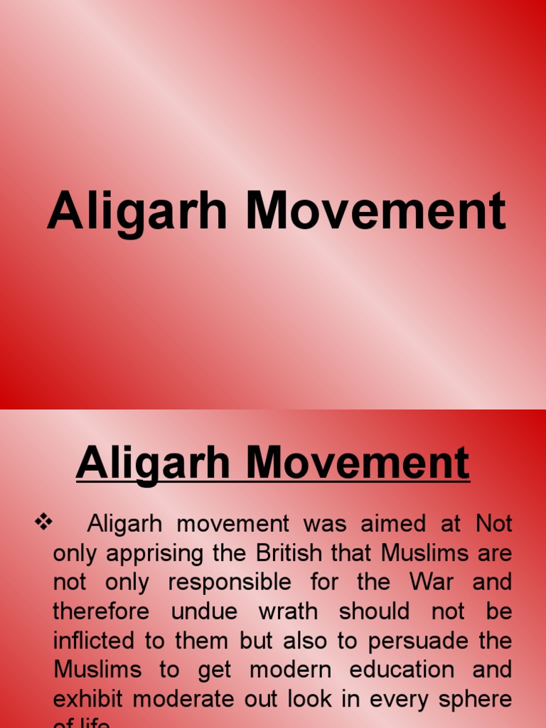 Aligarh Movement | PDF | Pakistan | South Asia