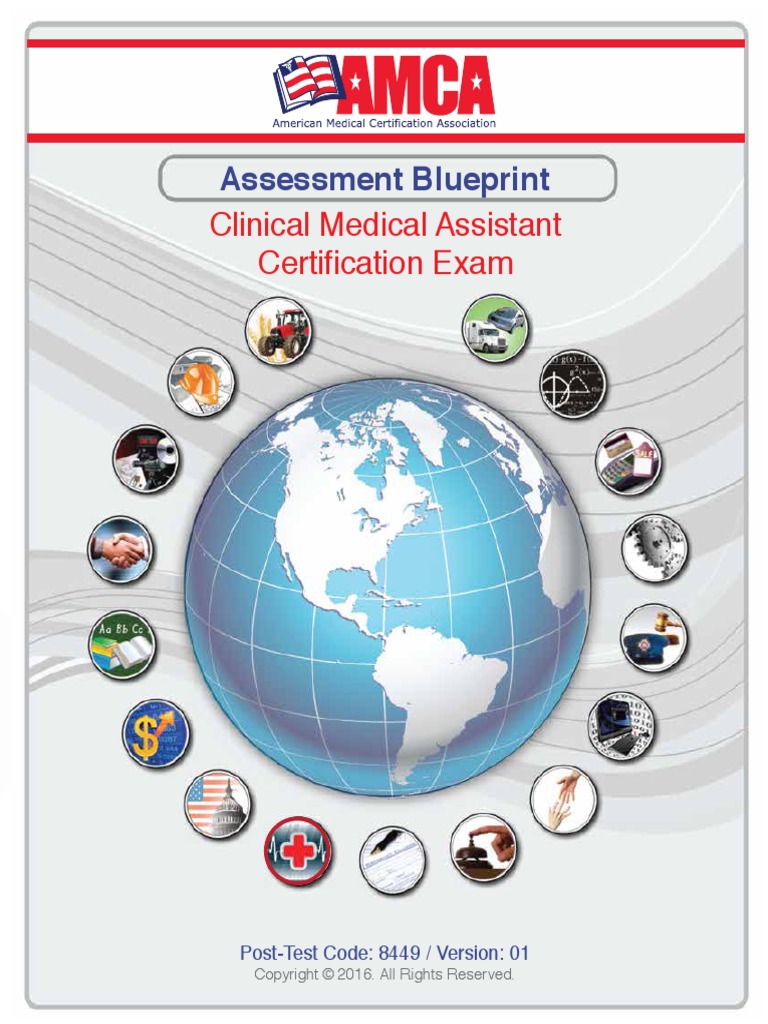 Amca Blueprints Clinical Medical Assistant Cert Exam 8449 Amca Clinical ...