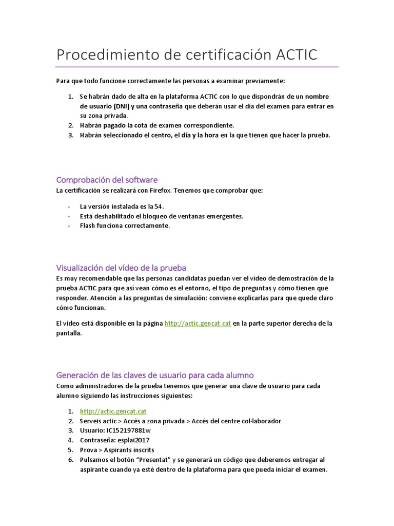 Procedimiento Supervision Actic | PDF | Contraseña | Ingeniería de software