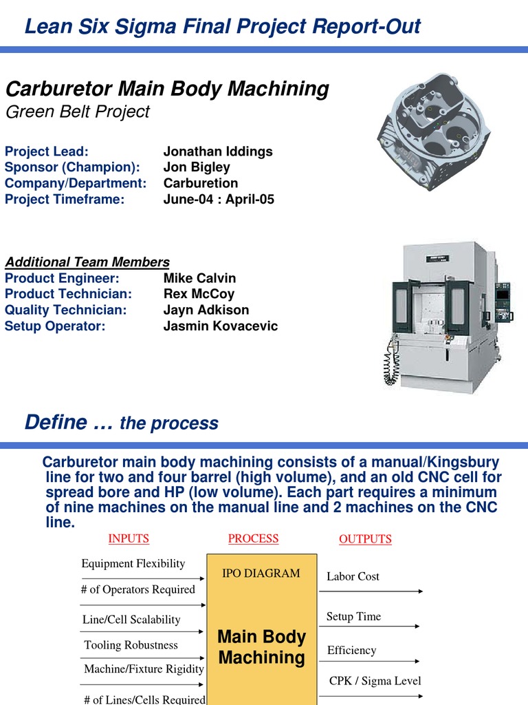 Carburetor Main Body Machining | PDF | Machining | Production And ...