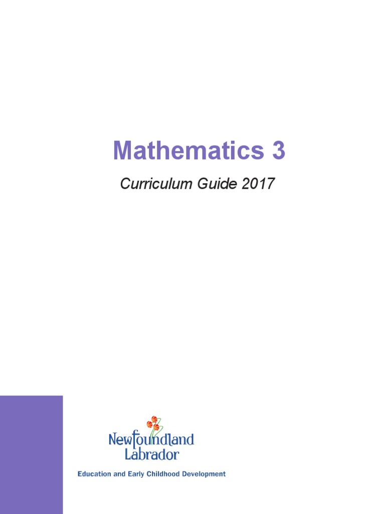 k12 Curriculum Guides Mathematics Math 3 Curriculum Guide 2017 | PDF ...