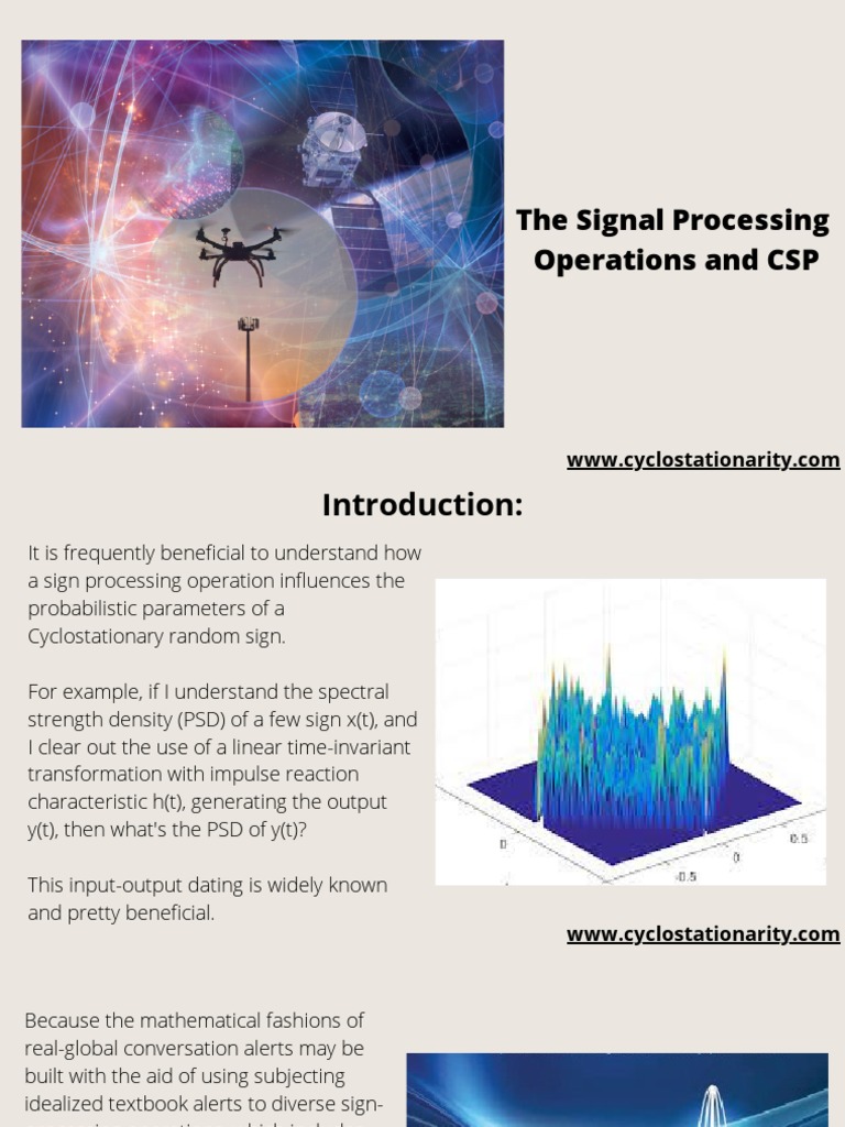 Explain The Signal Processing Operations and CSP | PDF | Applied ...