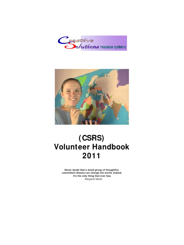 Csrs Volunteer Handbook | PDF | Preventive Healthcare | Preschool