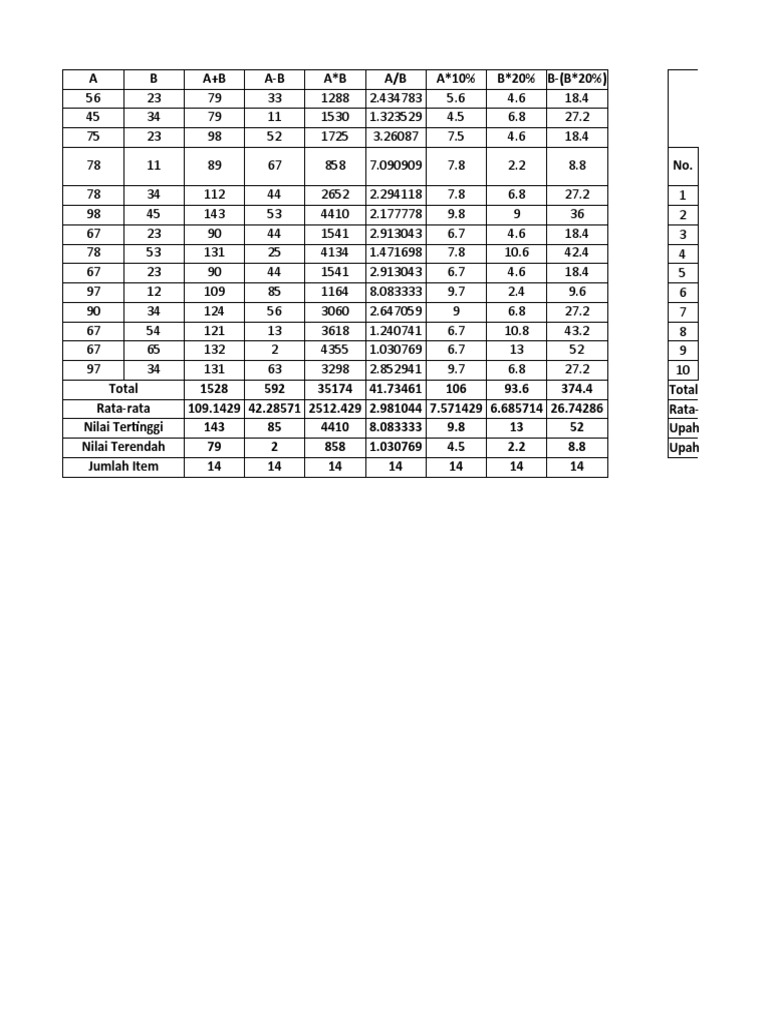 Faizatul Aliyah - Tes Excel Insani | PDF