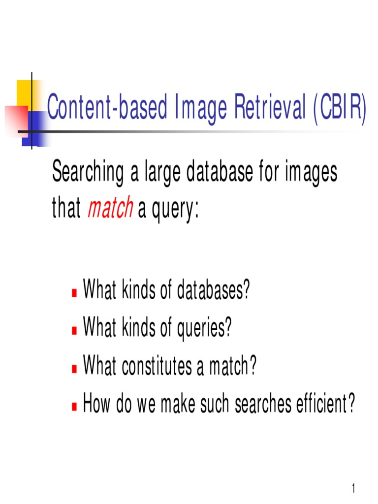Content-Based Image Retrieval: A Survey of Techniques and Applications ...
