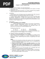 04 - Inequalities and Linear Programming S1 2018-19 | PDF | Linear Programming | Mathematical ...