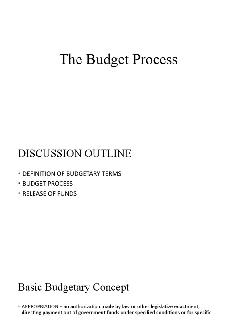 The Budget Process | PDF | Budget | Bill (Law)