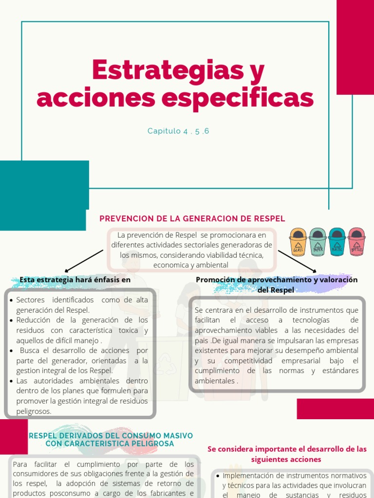 Estrategias y Acciones Especificas | PDF | Residuos | Contaminación