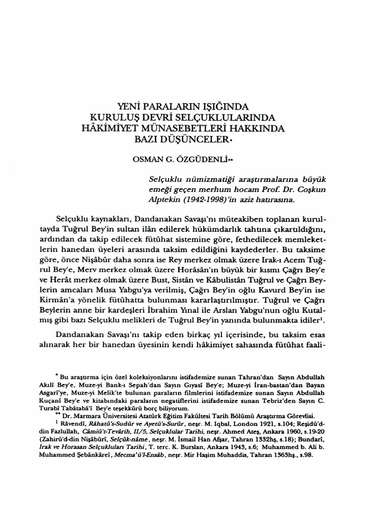 Yeni Paralar - N I - Nda Kurulu - Devri Sel - Uklular - Nda H - Kimiyet M - Nasebetleri Hakk ...