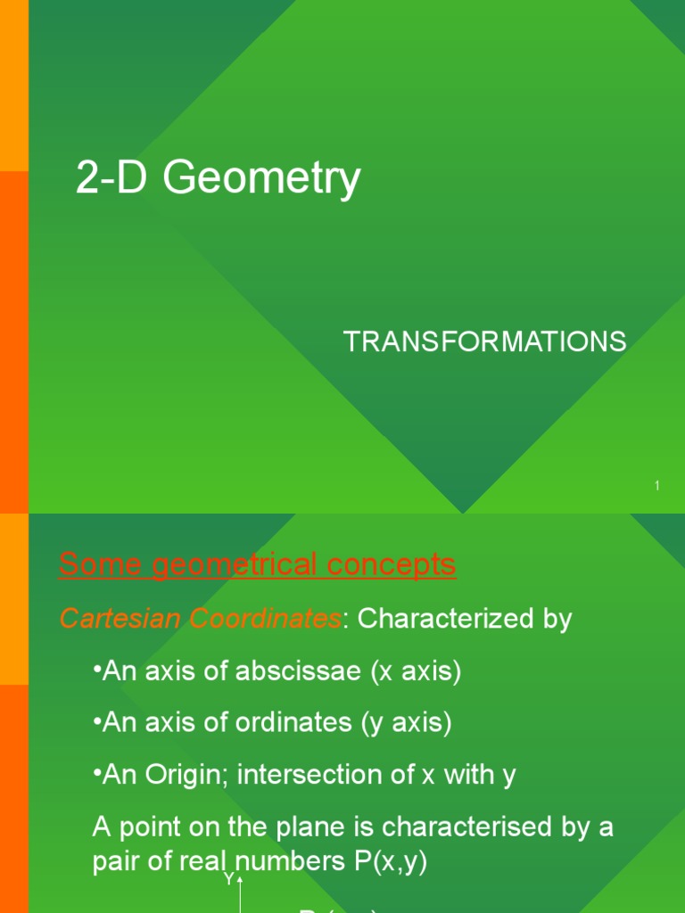 2 D Geometry Transformations Pdf Cartesian Coordinate System Coordinate System