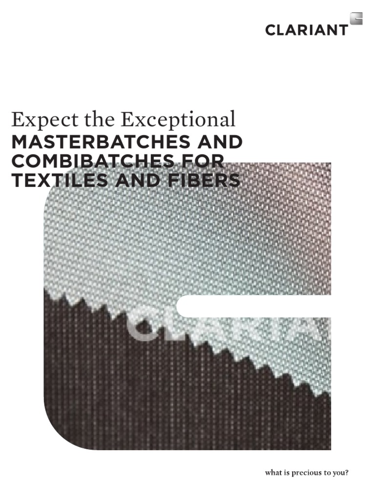 Clariant Brochure Masterbatches and Combibatches For Textiles and ...