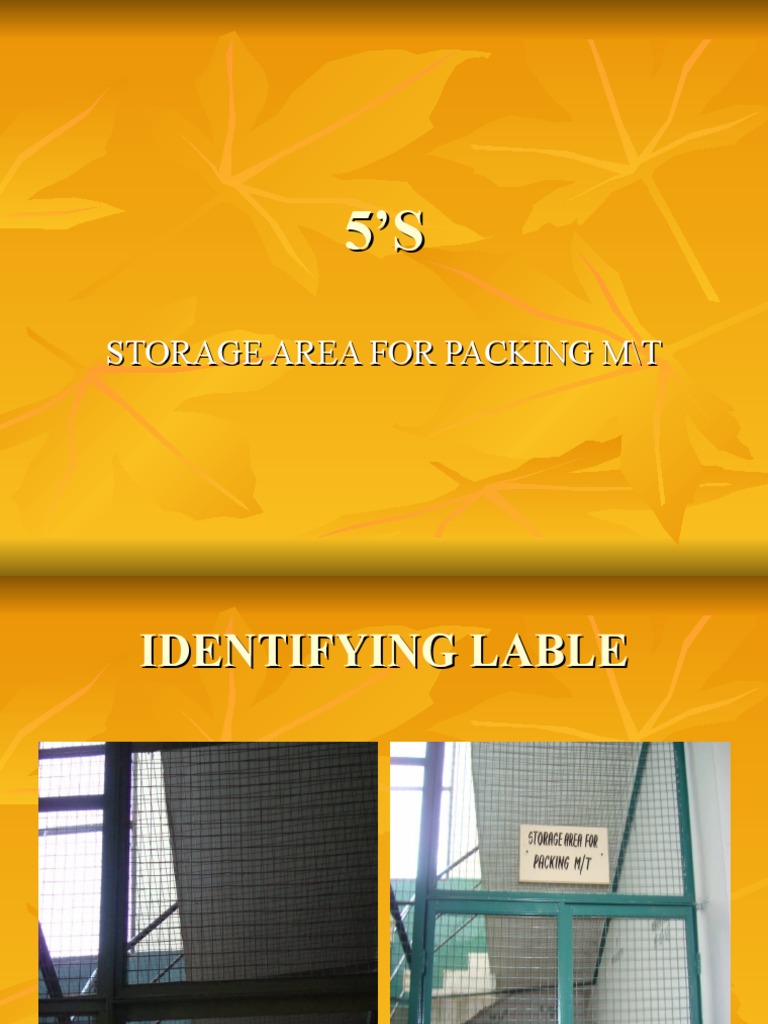 Storage Area For Packing M/T | PDF