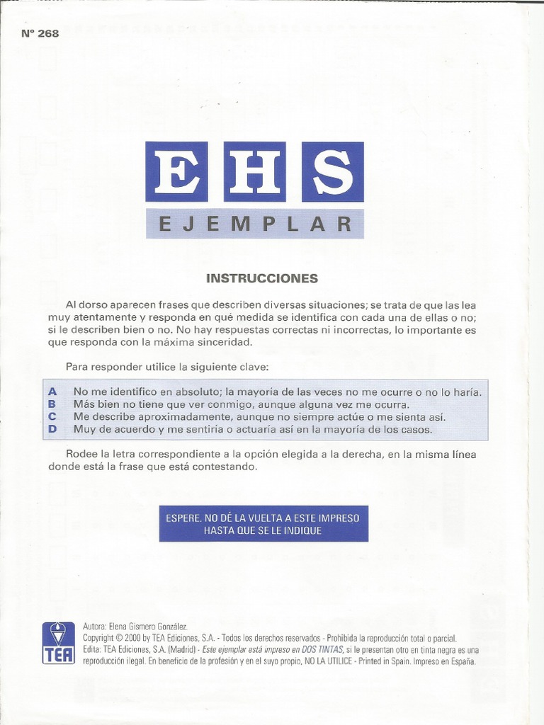 EHS Hoja de Preguntas | PDF