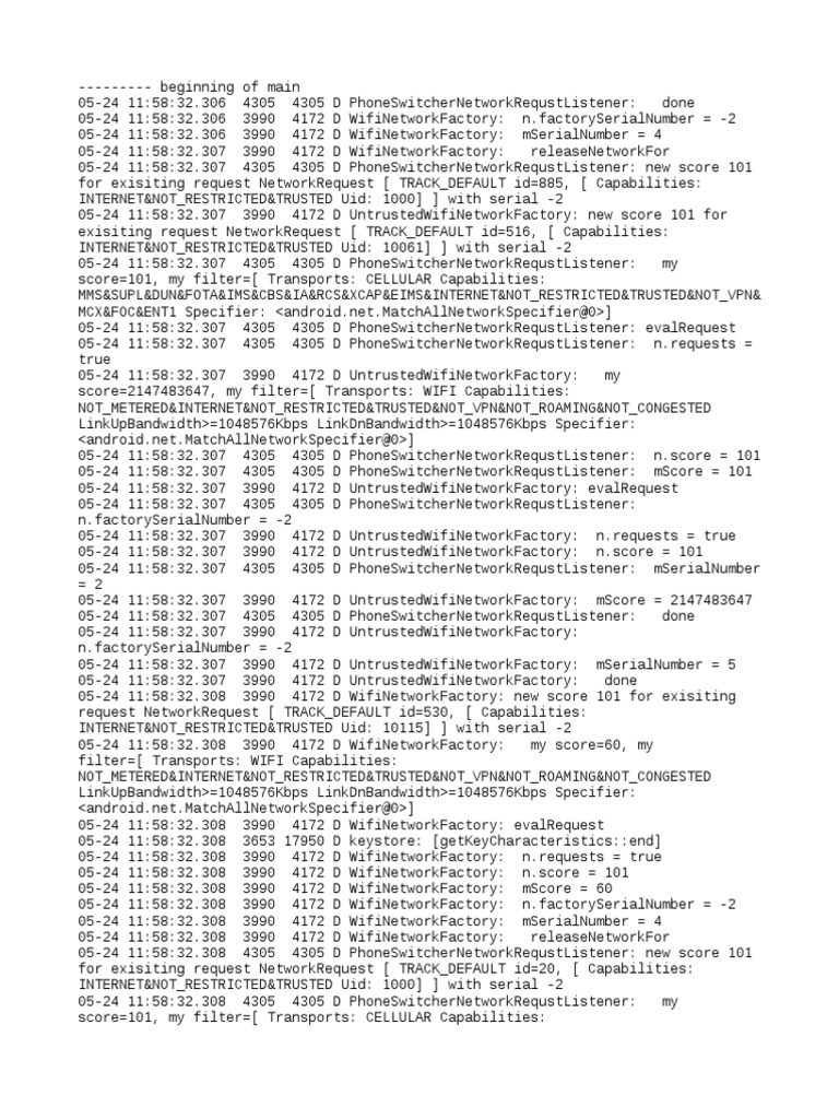Logs | PDF | Android (Operating System) | Software