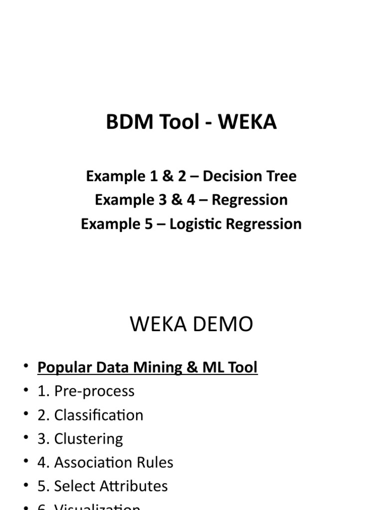 WEKA Classification Examples | PDF WEKA Classification Examples | PDF