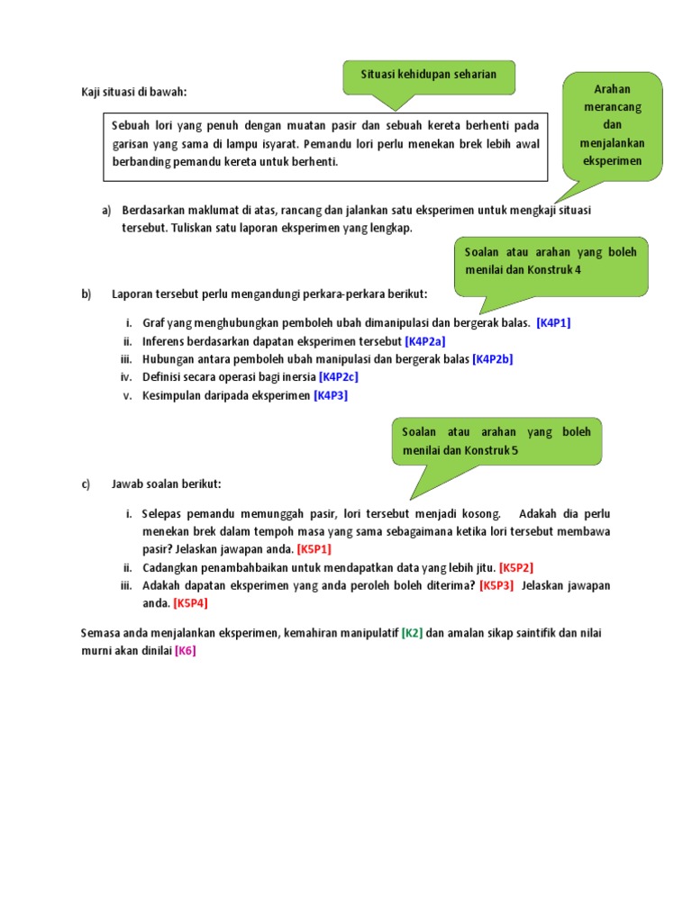 Contoh Arahan Tugasan | PDF