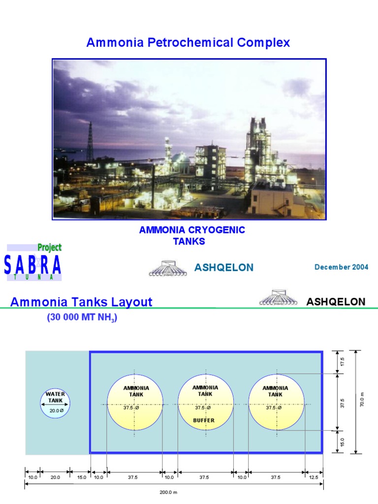Ammonia Plant Cryogenic Tanks | Ammonia | Refrigeration