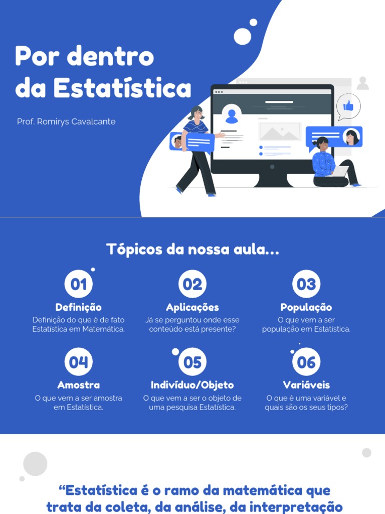 Aula 06 - Matemática - 15.05.2021 | PDF | Estatísticas | Amostragem ...