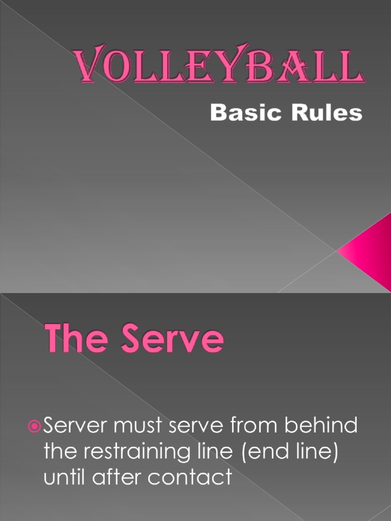 Volleyball Basic Rules | PDF