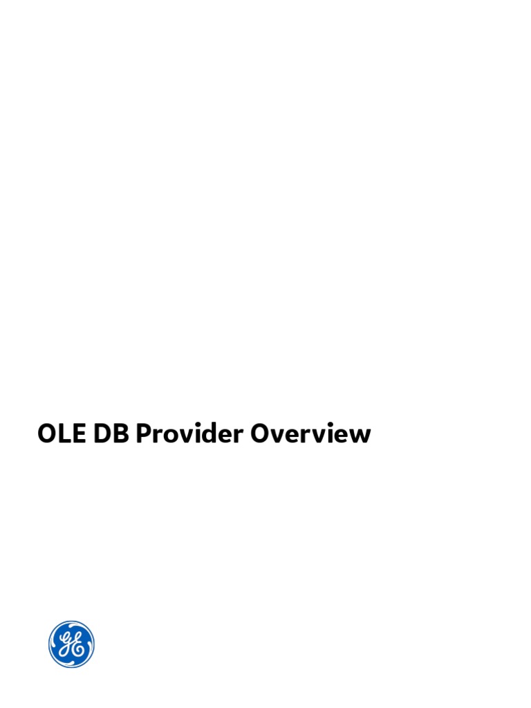 OLE DB Provider Overview | PDF | Sql | Databases