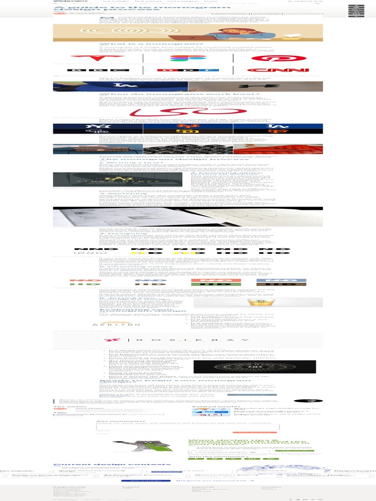 A Guide To The Monogram Design Process - 99designs | PDF | Brand ...