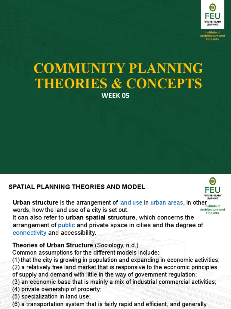 Urban Planning Theories and Models | PDF | Economies | Urban Planning