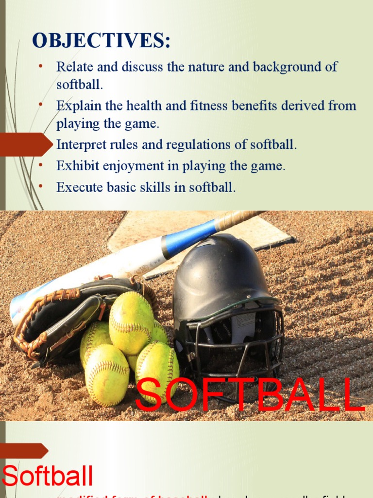 Softball | PDF | Softball | Baseball Field