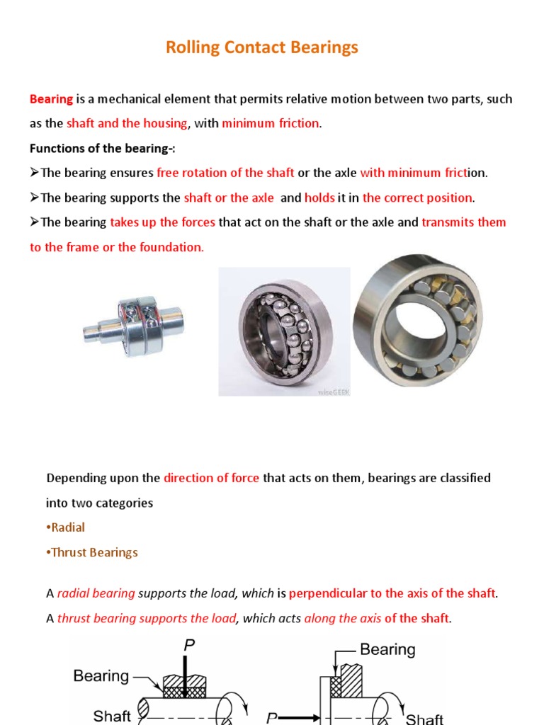 Bearing | Download Free PDF | Bearing (Mechanical) | Friction
