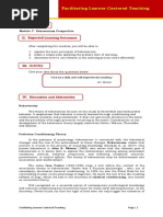 Module 2 - Facilitating Learner - Centered Teaching | PDF | Analogy | Memory