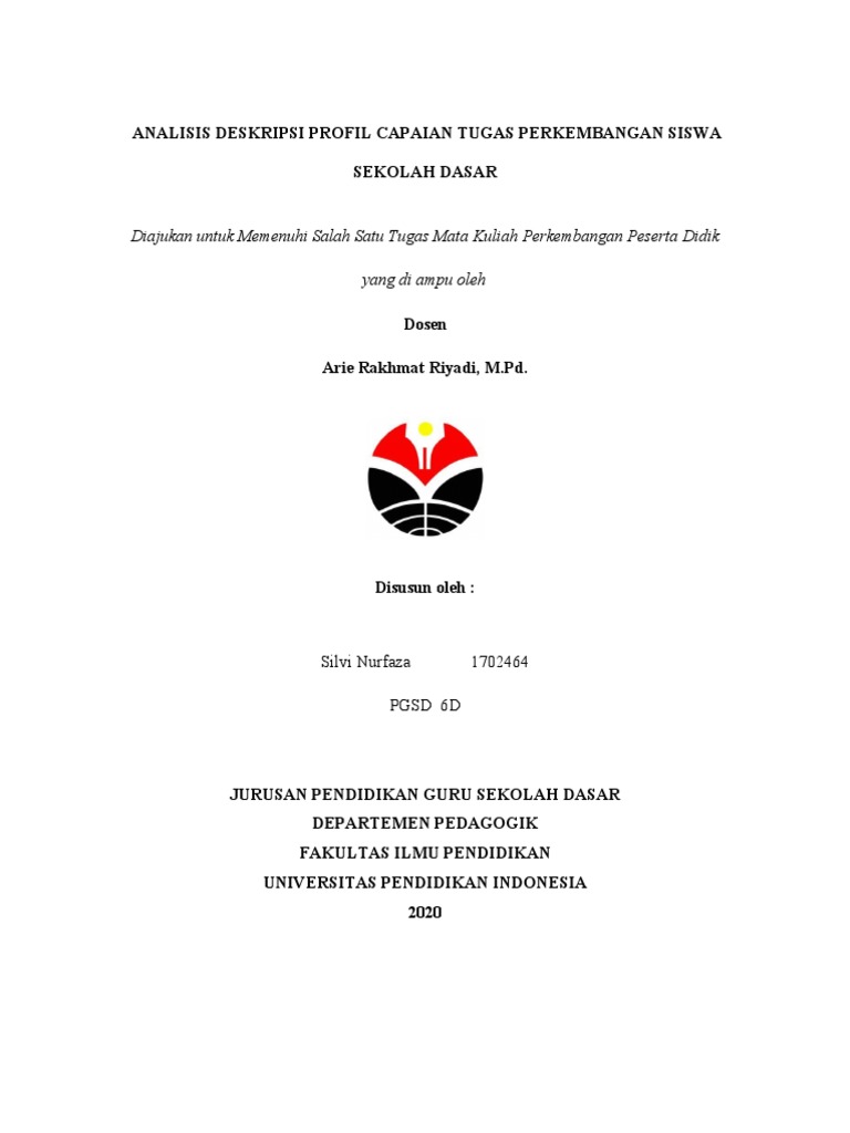 Analisis Deskripsi Profil Capaian Tugas Perkembangan Siswa | PDF | Kesehatan Holistik | Sains ...