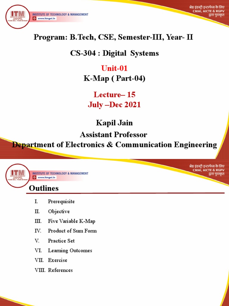 Lecture - 15 Introduction of K-Map Part-4 | PDF | Mathematics | Logic