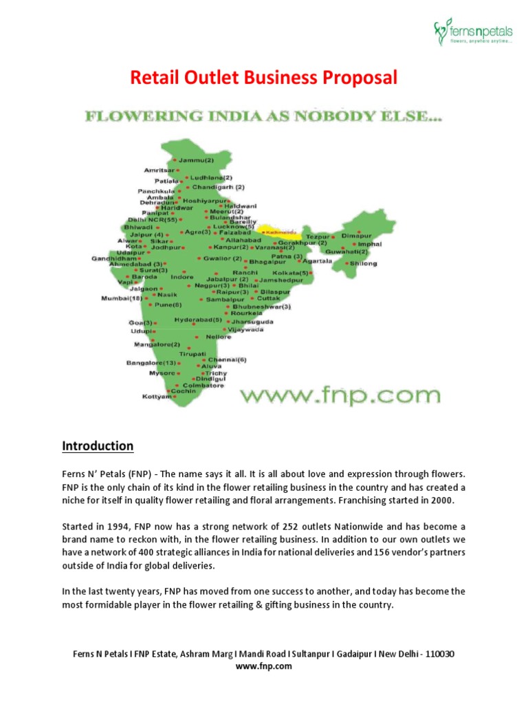 Franchise Proposal FNP (Flowers - 2019) | PDF | Floristry | Retail