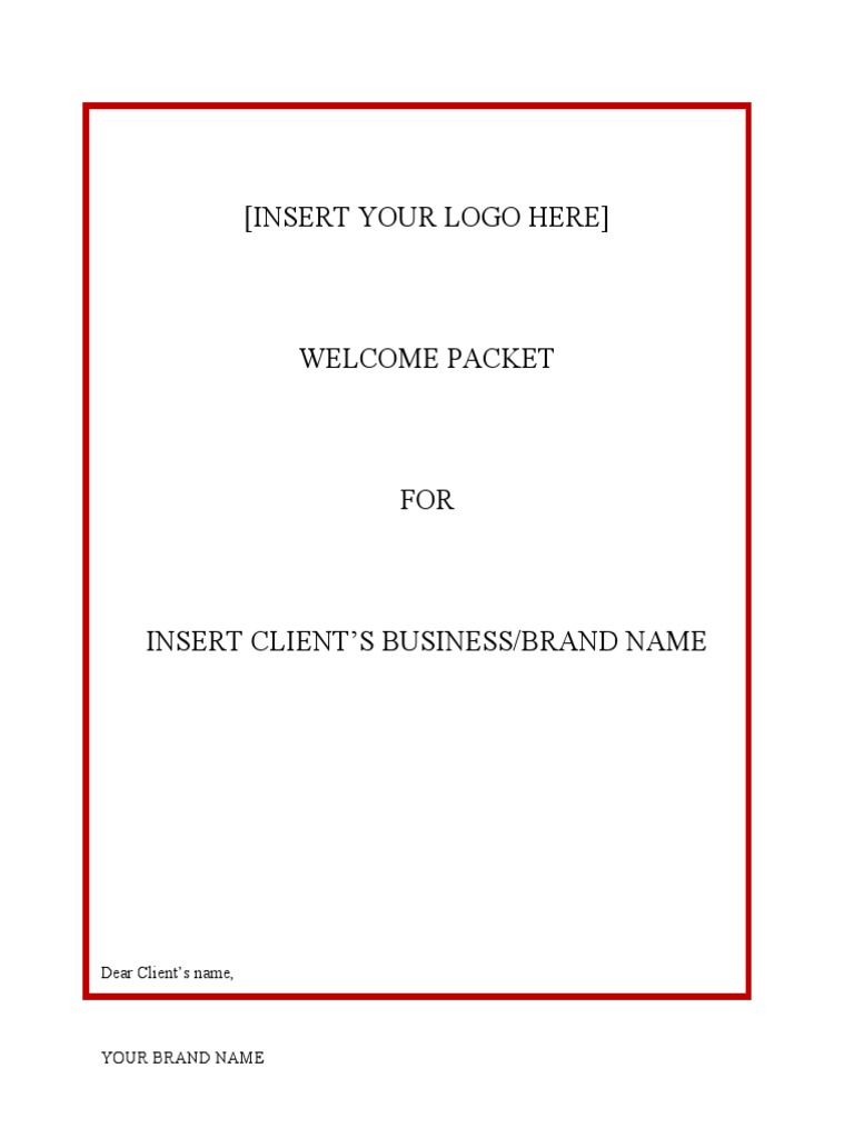 Va Biz Welcome Packet Template by The Rosepreneur | Download Free PDF | Payments | Communication