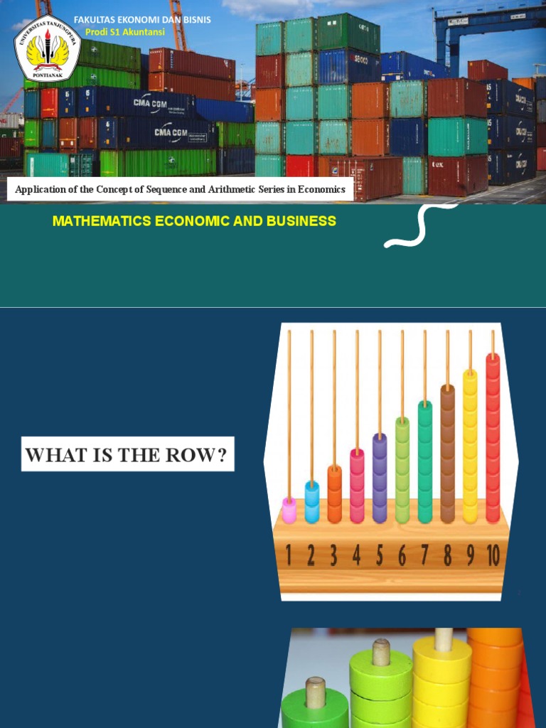 Applications of Sequences in Economics | PDF | Arithmetic ...
