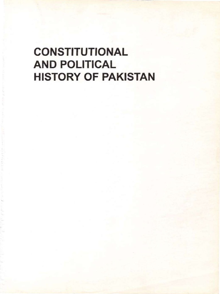 Constitutional and Political History of Pakistan | PDF | Muhammad Zia ...