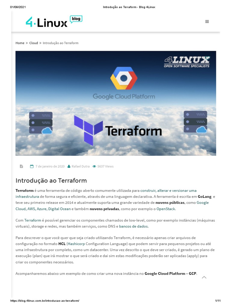 Introdução Ao Terraform - Blog 4linux | PDF | Informática | Engenharia ...