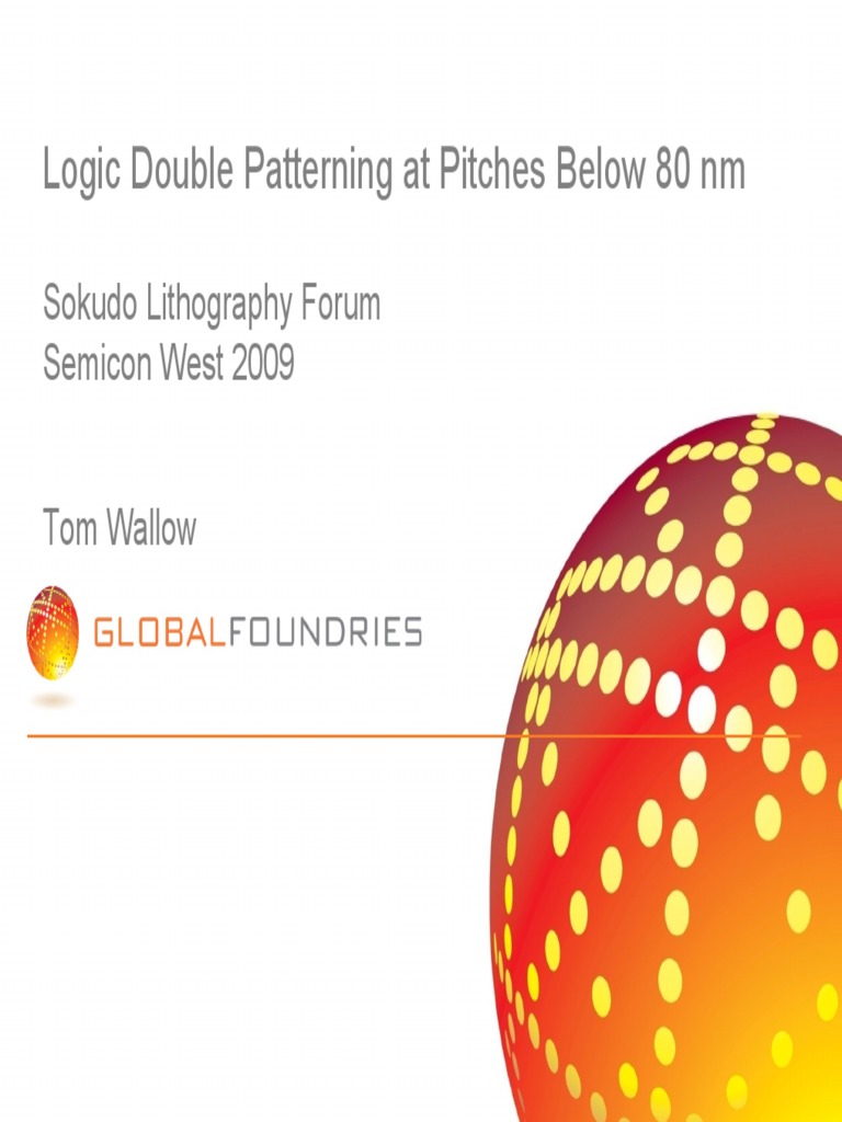 Logic Double Patterning | PDF | Photolithography | Secondary Sector Of The Economy