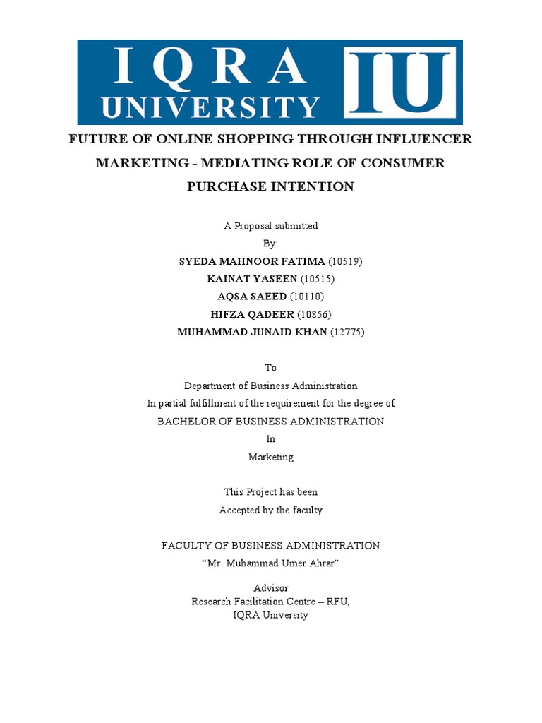 PR2 Thesis Final Report | PDF | Errors And Residuals | Online Shopping