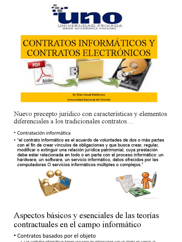 Contratos informáticos y contratos electronicos | PDF | Jurisdicción ...