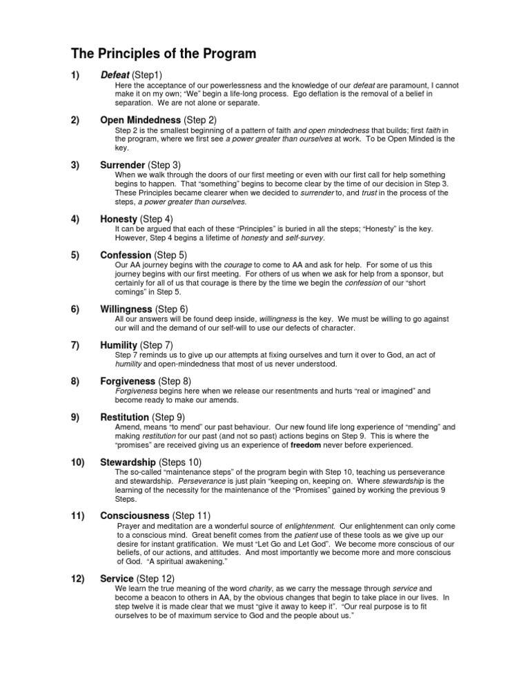 Principles | PDF | Enlightenment (Spiritual) | Humility