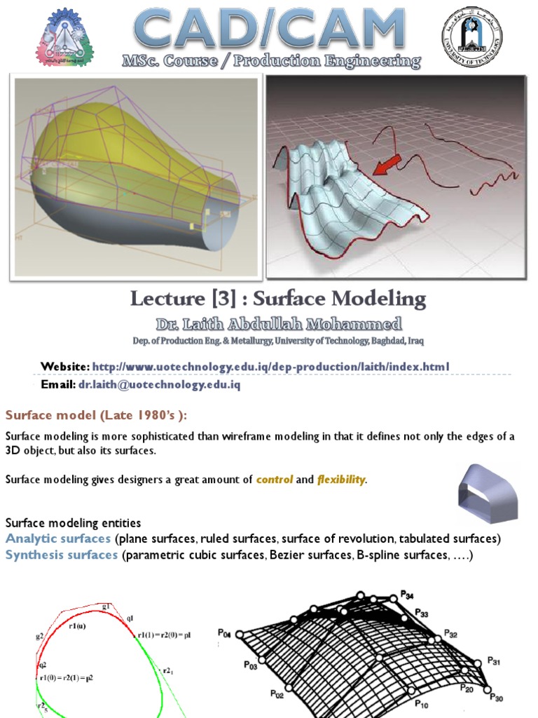Surface Modeling Techniques: Analytic Surfaces, Synthesis Surfaces, and Surface Manipulation ...