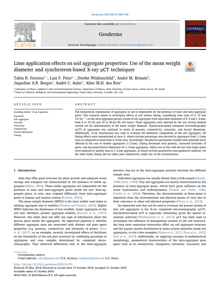 Geoderma: A A B A A A A | PDF | Porosity | Soil