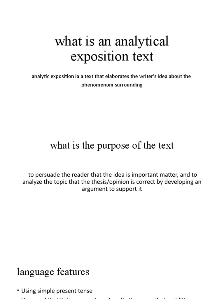 What Is An Analytical Exposition Text | PDF | Sleep | Health Sciences