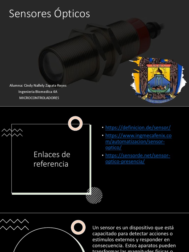Tipos y Funcionamiento de Sensores Ópticos | PDF | Óptica | Sensor