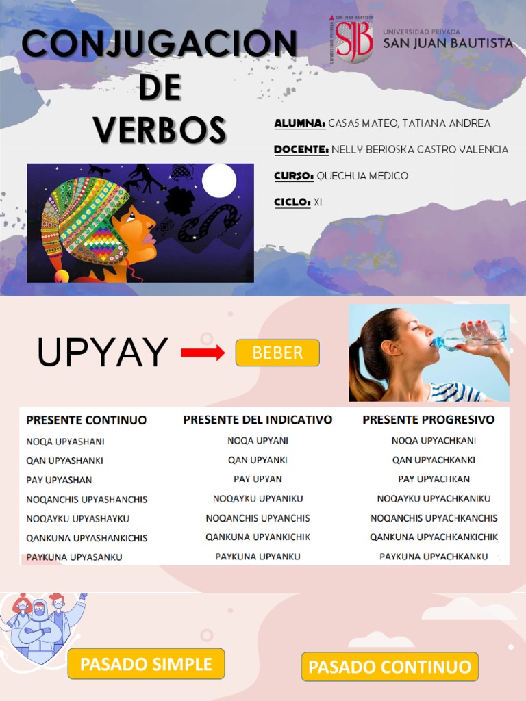 Conjugacion de Verbos - Quechua | PDF