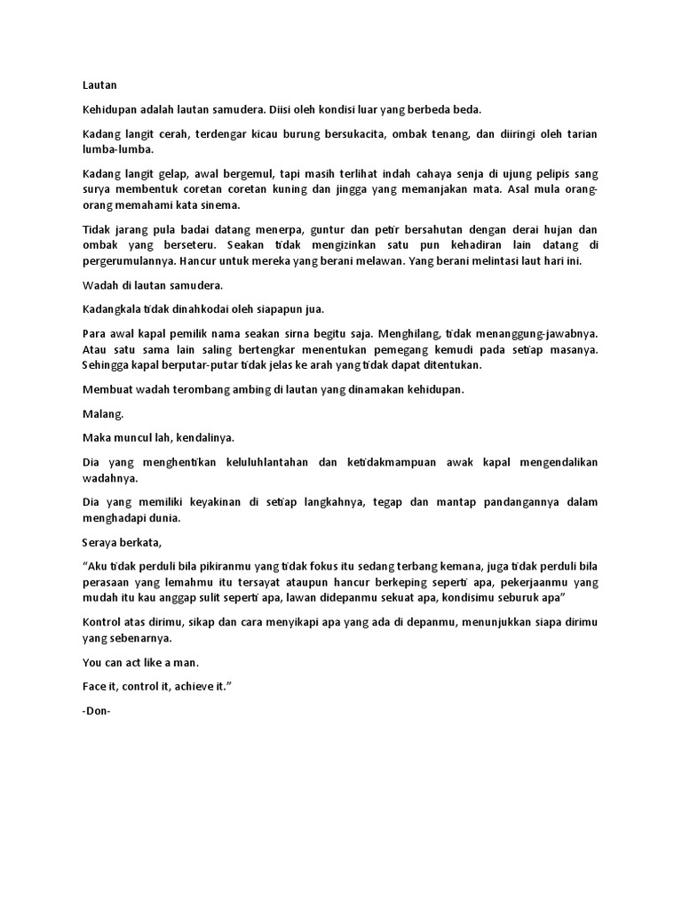 Lautan | PDF | Puisi