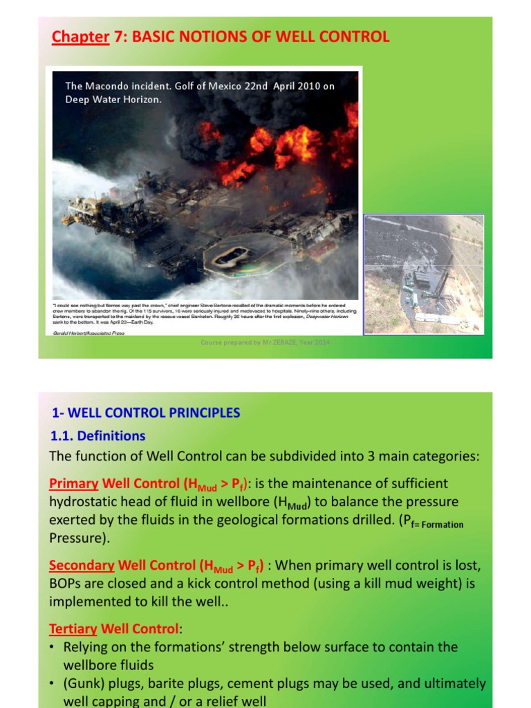 Chapter 7. Introduction To Well Control | PDF | Blowout (Well Drilling ...